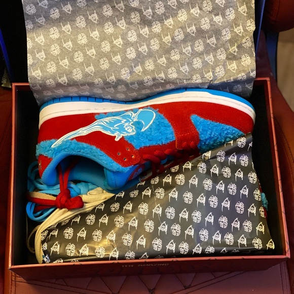 Shoes | Custom Spiderman Dunk Lows Air Reaper By Soleboy Sz 11 | Poshmark